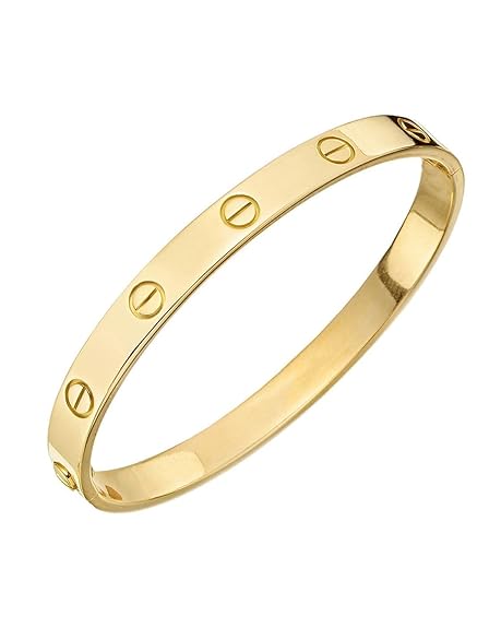Elegant Screw Bangle Bracelet – Luxury Designer Style – SORI STYLE